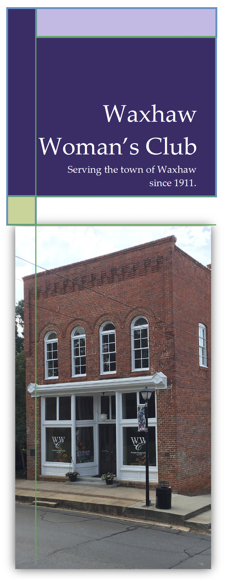 Rent the Historic Belk Building - Waxhaw Woman's Club